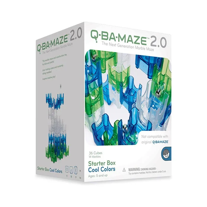 Mindware Q-BA-MAZE 2.0 Starter Box: Cool Colors | Mind Games Canada