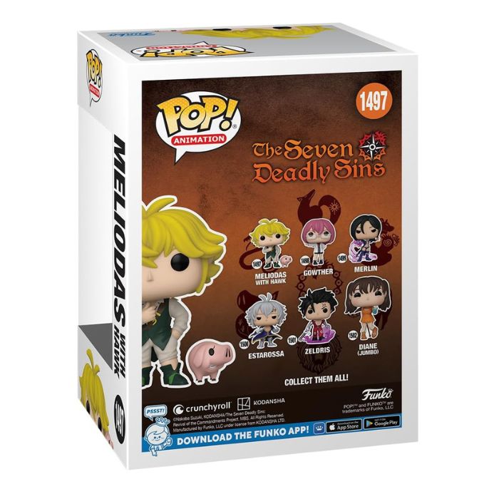 Funko Pop! The Seven Deadly Sins Meliodas With Hawk | Mind Games Canada