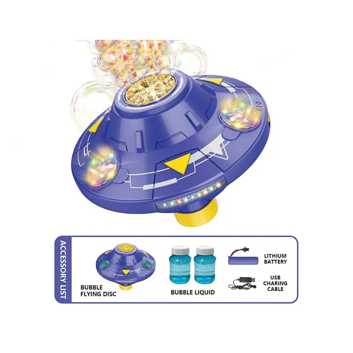 Bubble Gun UFO Frisbee Purple | Mind Games Canada