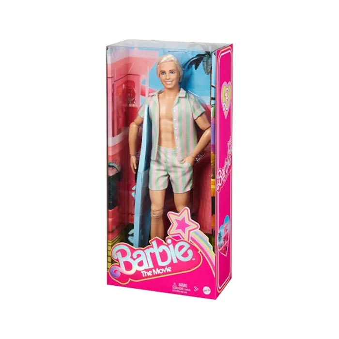 Barbie The Movie Ken Doll Wearing Pastel Pink And Green | Mind Games Canada