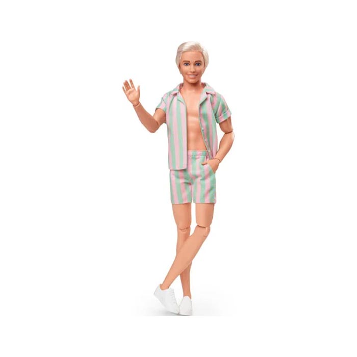Barbie The Movie Ken Doll Wearing Pastel Pink And Green | Mind Games Canada