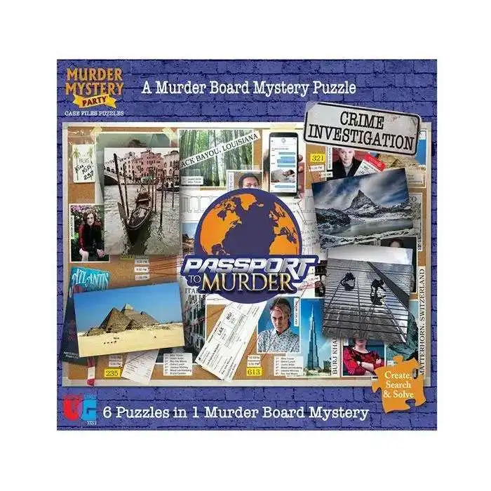 University Games Murder Mystery Passport Game 1000 Pcs Jigsaw Puzzle ...