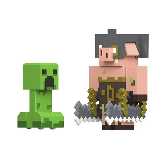 Minecraft Legends Piglin Bruiser Vs Creeper | Mind Games Canada