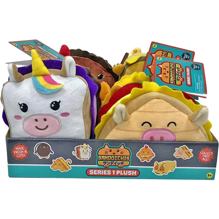 Plush Sandoichi Sandwich Assorted 6 Inch | Mind Games Canada