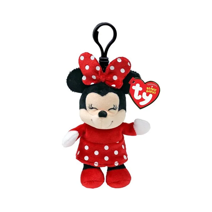 TY Plush - Disney Floppy Clip 5 Inch Minnie Mouse | Mind Games Canada