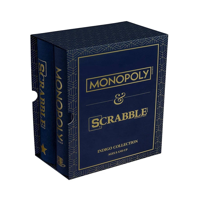 WS Game Company Monopoly And Scrabble Board Game Indigo Collection ...