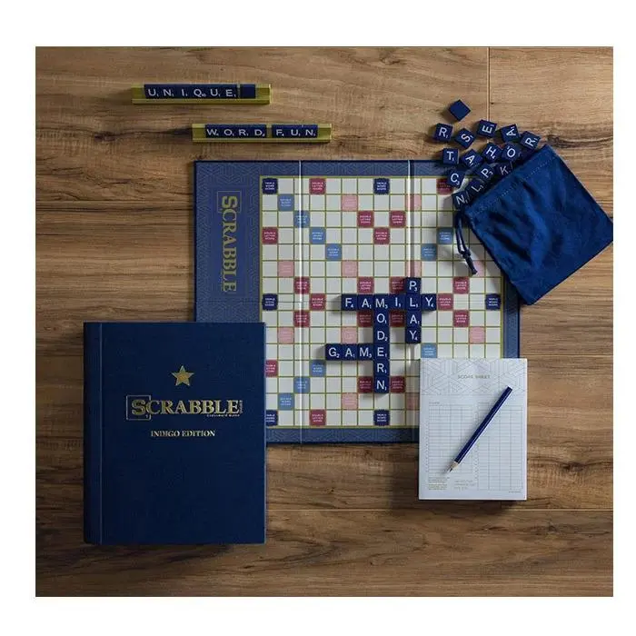WS Game Company Monopoly And Scrabble Board Game Indigo Collection ...