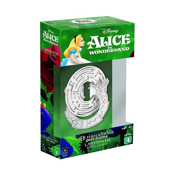 Hanayama Cast Alice In Wonderland Labyrinth Metal Brainteaser Puzzle ...