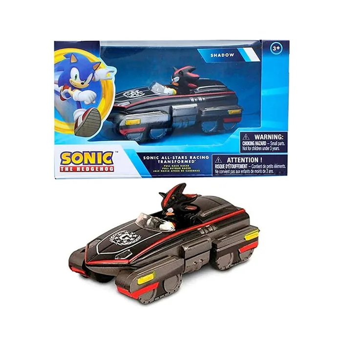 Sonic The Hedgehog All-Stars Racing Transformed Shadow Pull Back Racer ...
