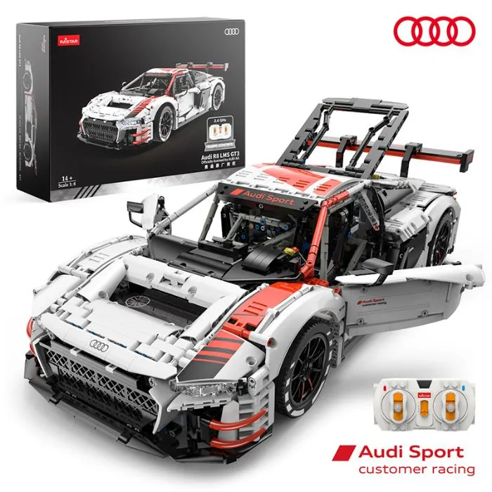 Remote Controlled Audi R8 GT3 1:8 Scale Model Kit 431 Pieces | Mind ...