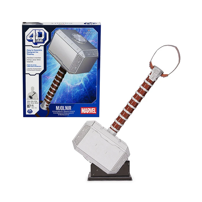 Spin Master Marvel Mjolnir Thor Hammer Model Kit 3D Puzzle 87 Pieces ...