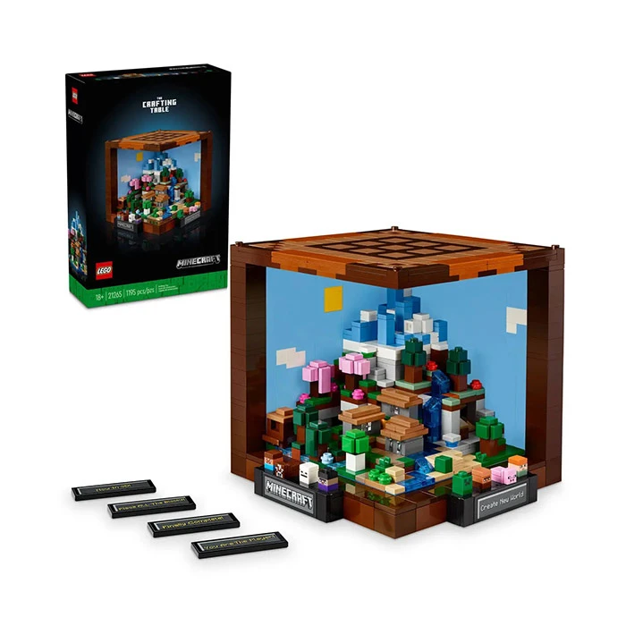 LEGO Minecraft The Crafting Table Video Game Set Toy 1195 Pieces | Mind ...