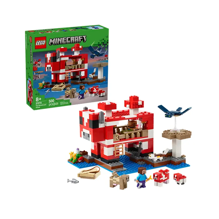 LEGO Minecraft The Mooshroom House 500 Pieces | Mind Games Canada