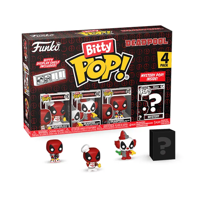 Funko Bitty Pop! Deadpool 4-pack Series 1 | Mind Games Canada