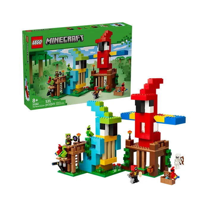 LEGO Minecraft The Parrot Houses 535 Pieces | Mind Games Canada