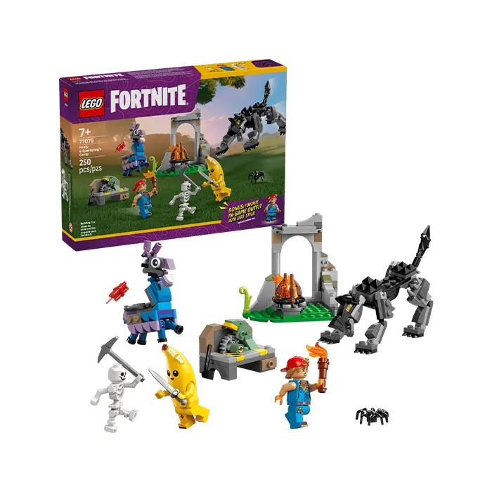 LEGO Fortnite Peely & Sparkplug's Camp 250 Pieces | Mind Games Canada