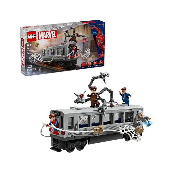 LEGO Marvel Spider-Man Vs. Doc Ock Subway Train Scene 393 Pieces | Mind ...