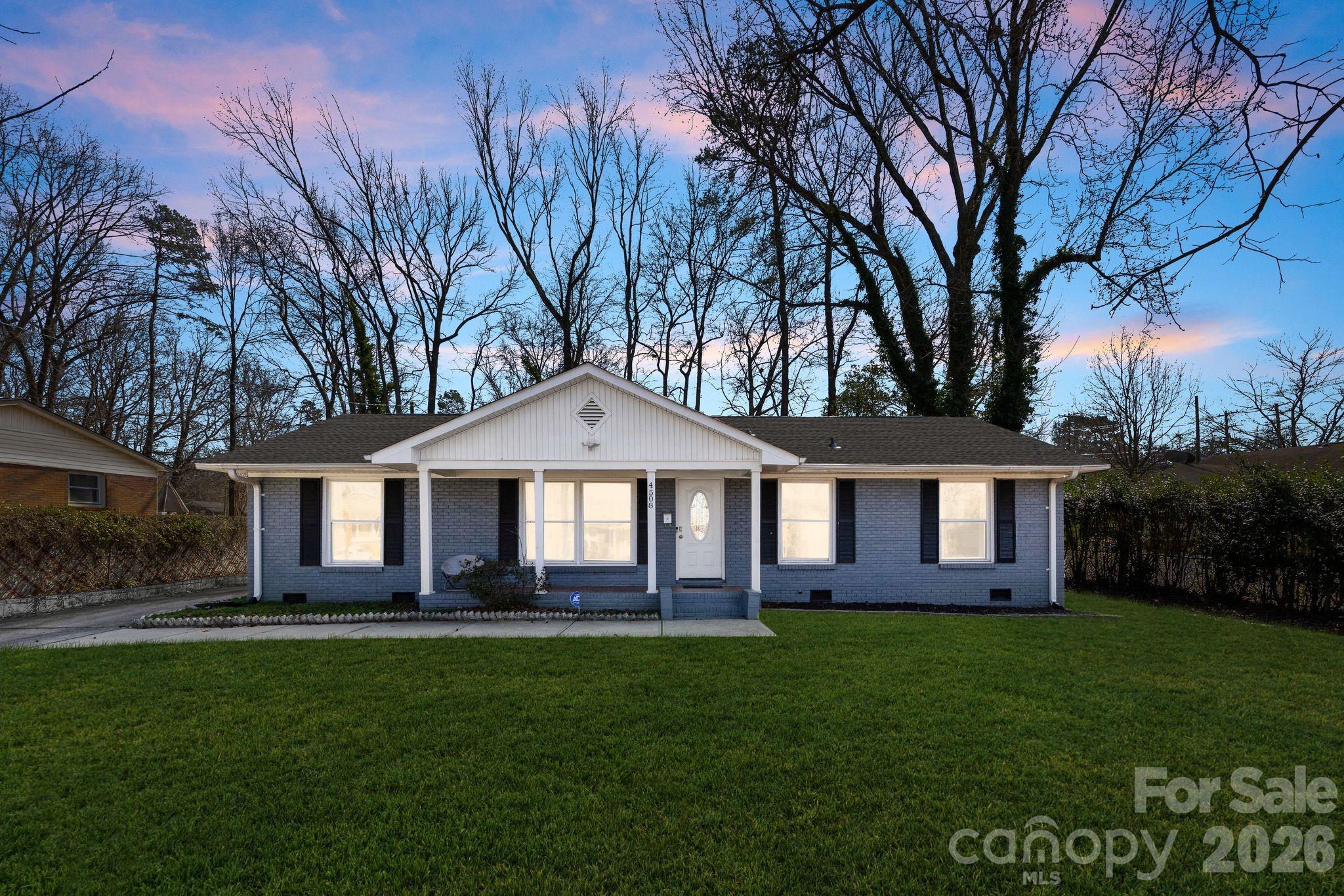 Exterior of 4508 Belle Plaine Drive, Charlotte, NC