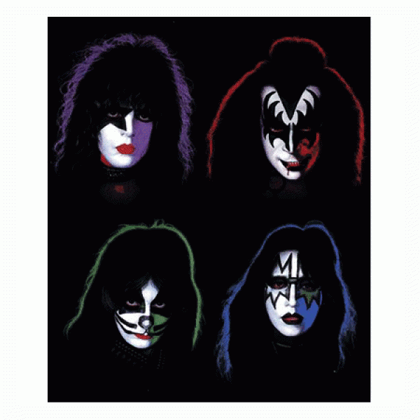 Kiss "Four Faces" Stickers & Decals - Horror Business