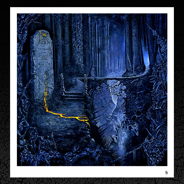 Dan Seagrave "Entombed. (Left Hand Path) Album Cover" Prints - Dan Seagrave