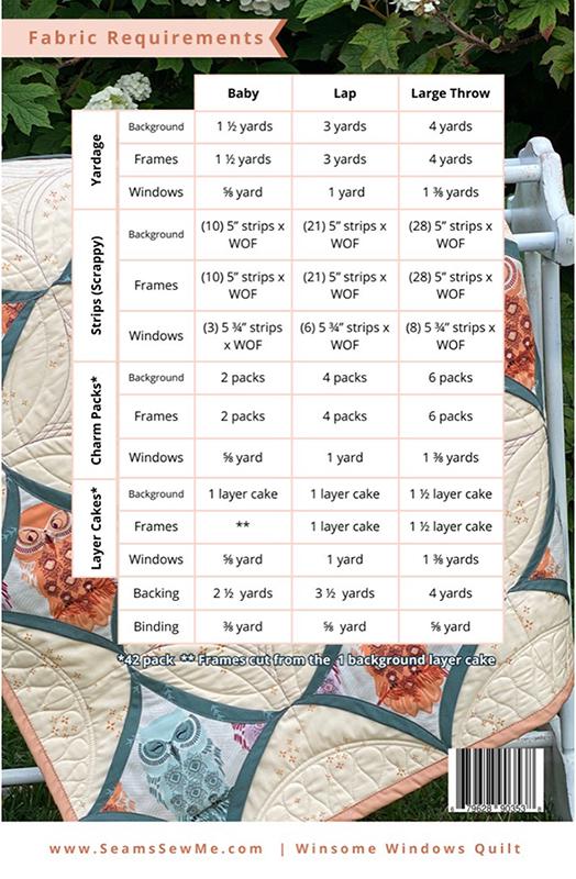 Winsome Windows SSM 108 Seams Sew Me#1 at Moda Fabrics + Supplies