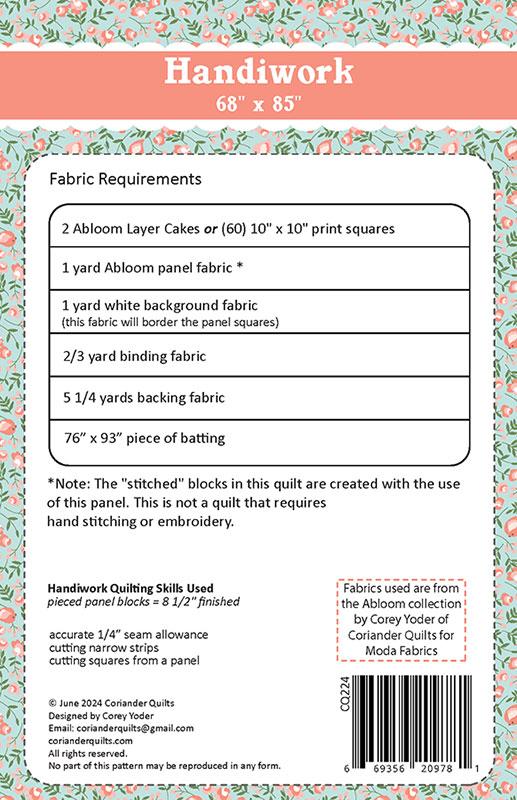 Handiwork G CQ 224 Coriander Quilts#1 at Moda Fabrics + Supplies