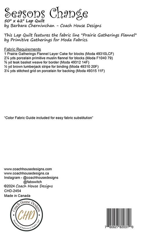 Seasons Change G CHD 2454 Coach House#1 at Moda Fabrics + Supplies