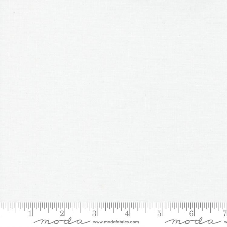 Bella Solids White Bleached 9900 98 Moda #1 at Moda Fabrics + Supplies