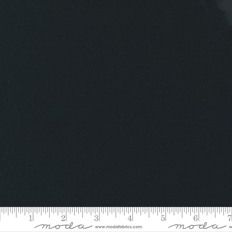 Bella Solids Super Black 9900 96 Moda #1 at Moda Fabrics + Supplies