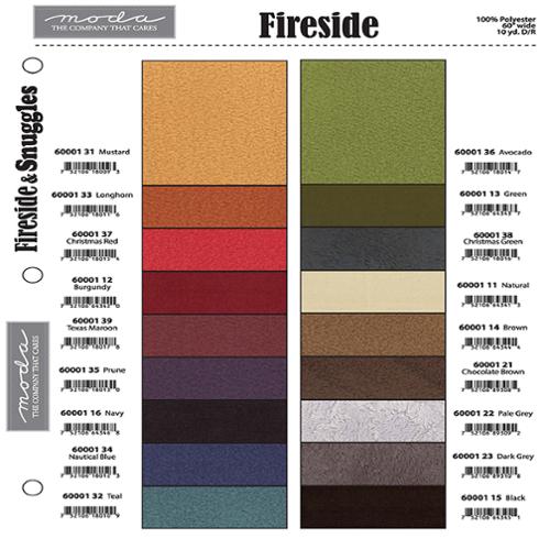 Moda Fabrics + Supplies Color Cards