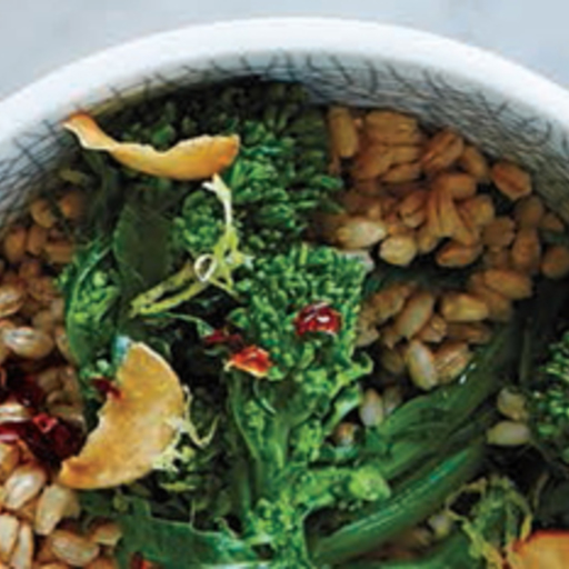 Modernmeal Farro and Broccoli Rabe with Crisp Fried Lemon