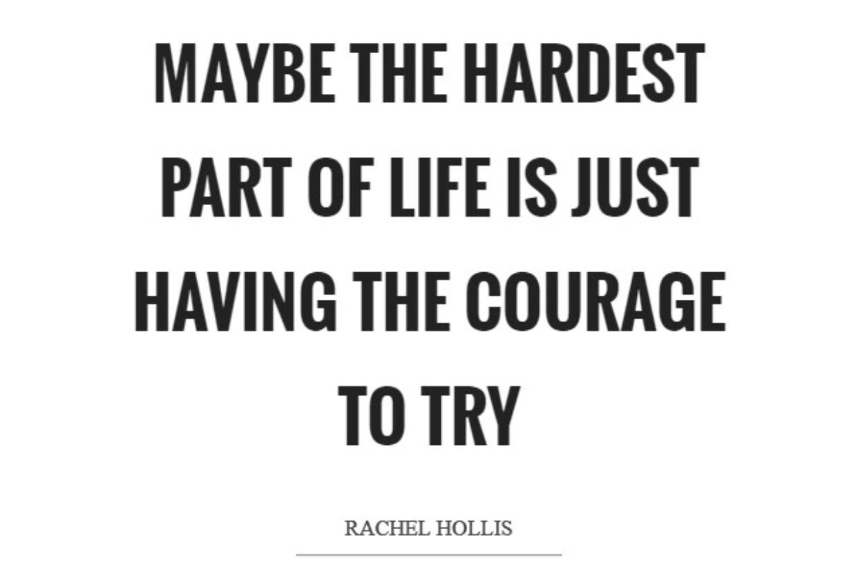 Sprinkle of Courage and Dash of Positivity