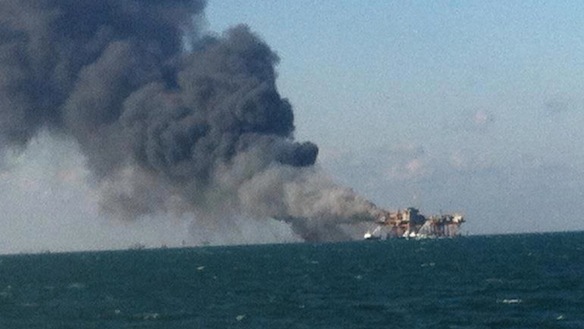 An Oil Rig Just Exploded in the Gulf of Mexico