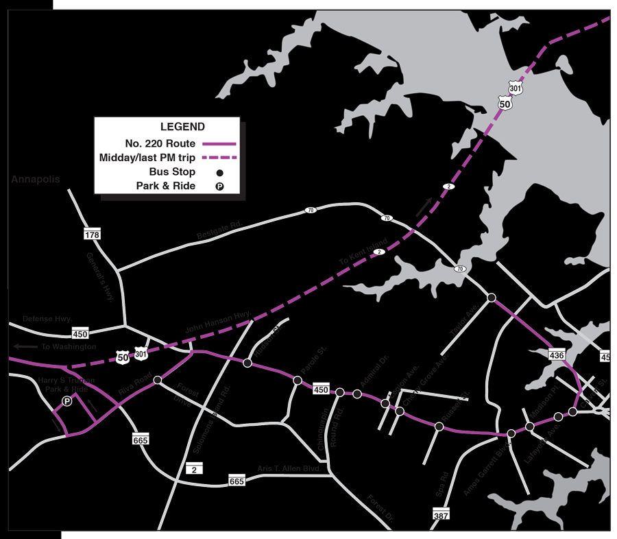 Info & Maps | 220 | ANNAPOLIS - WASHINGTON DC | Maryland Transit ...