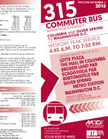 Info & Maps | 315 | COLUMBIA & SILVER SPRING - DC | Maryland Transit ...