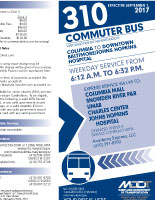 Info & Maps | 310 | COLUMBIA - BALTIMORE | Maryland Transit Administration