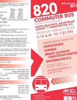 Info & Maps | 820 | NORTH BEACH/PG EQUESTRIAN CTR - DC | Maryland ...