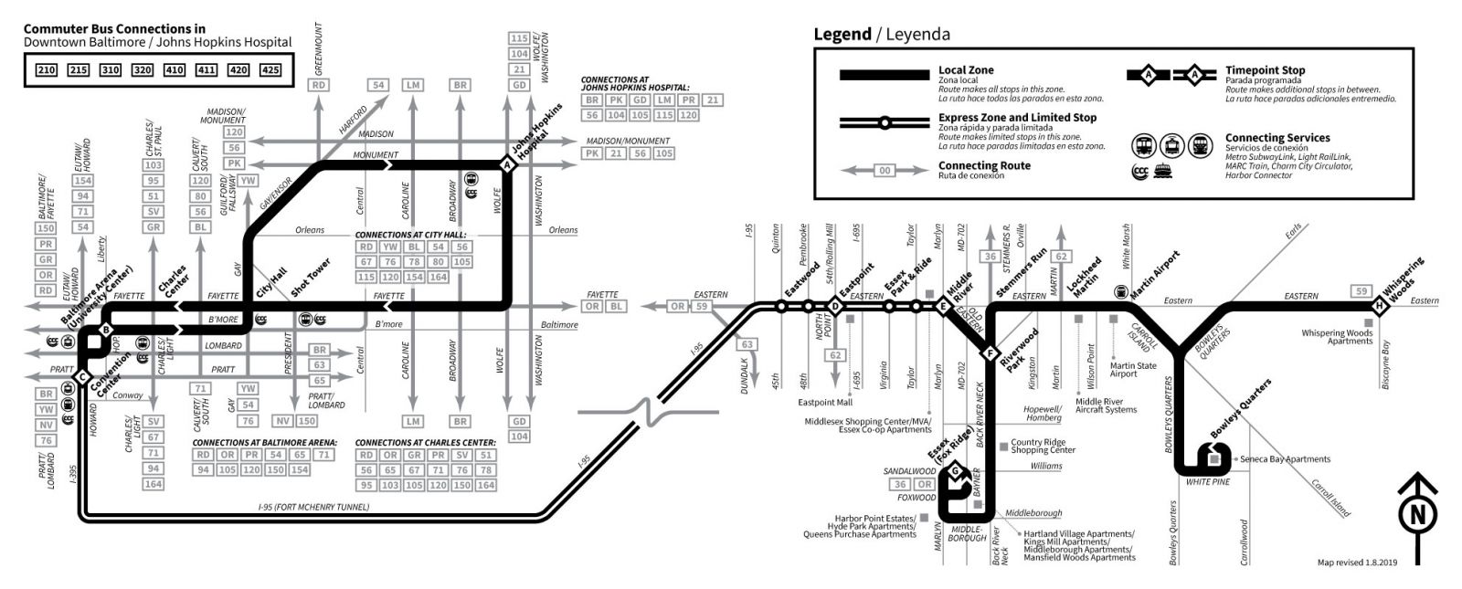Winter 2020 Service Adjustments | Maryland Transit Administration