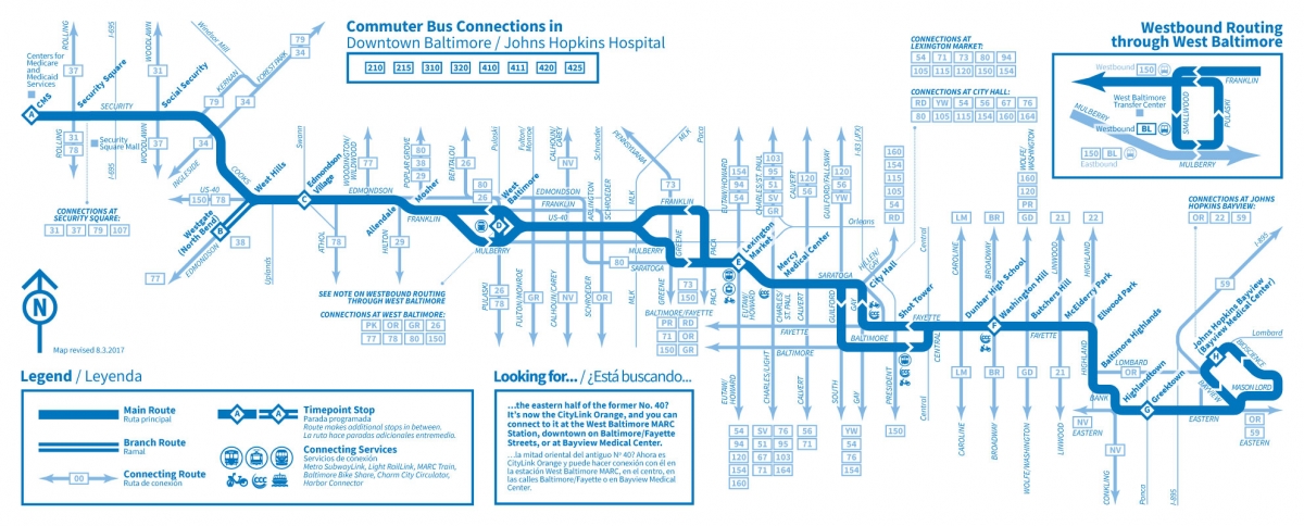 Fall 2017 Service Adjustments | Maryland Transit Administration