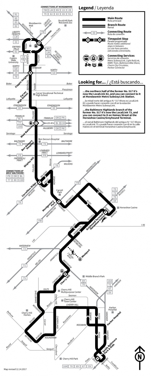 Winter 2018 Service Adjustments | Maryland Transit Administration