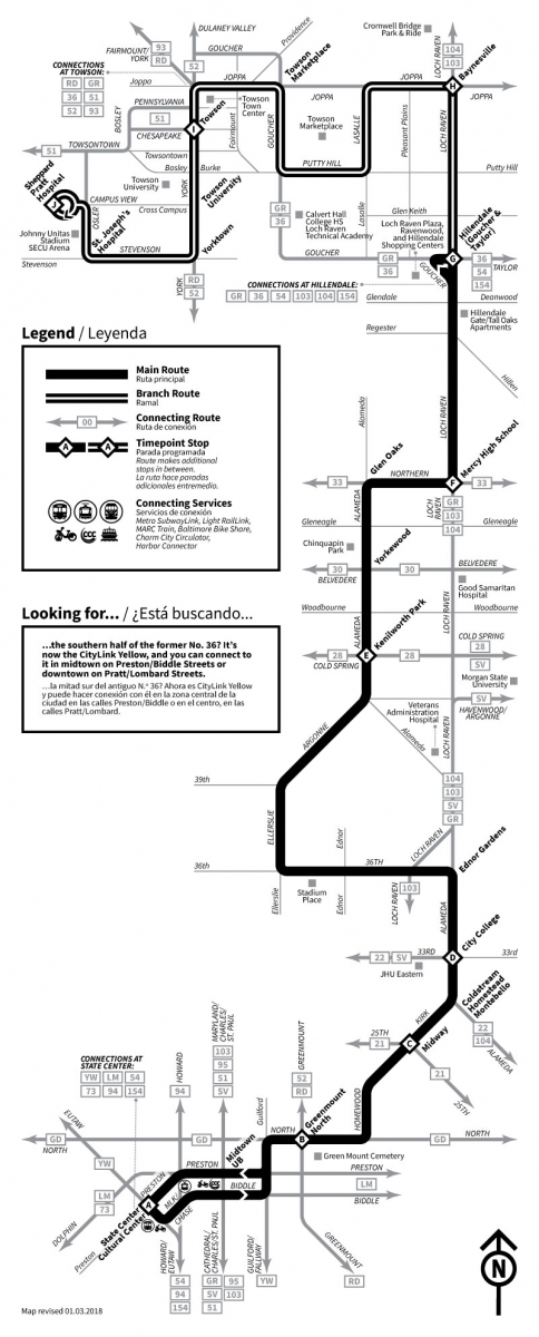 Winter 2018 Service Adjustments | Maryland Transit Administration