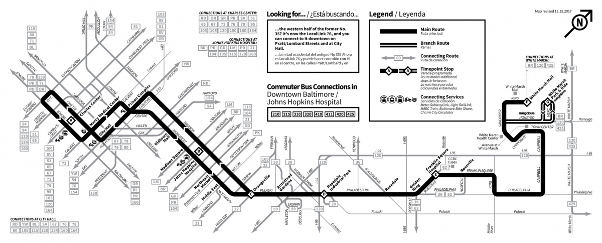 Winter 2018 Service Adjustments | Maryland Transit Administration