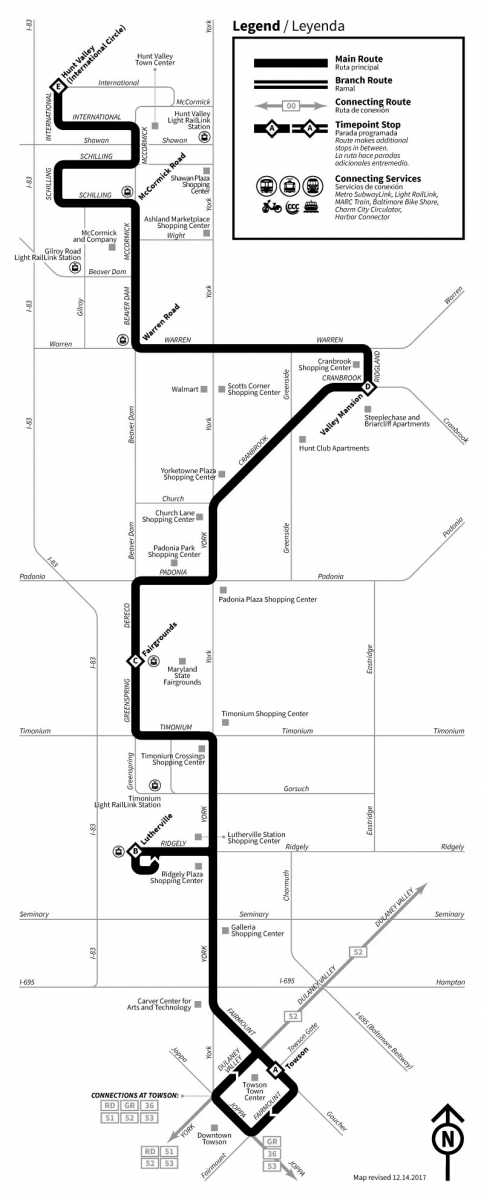 Winter 2018 Service Adjustments | Maryland Transit Administration