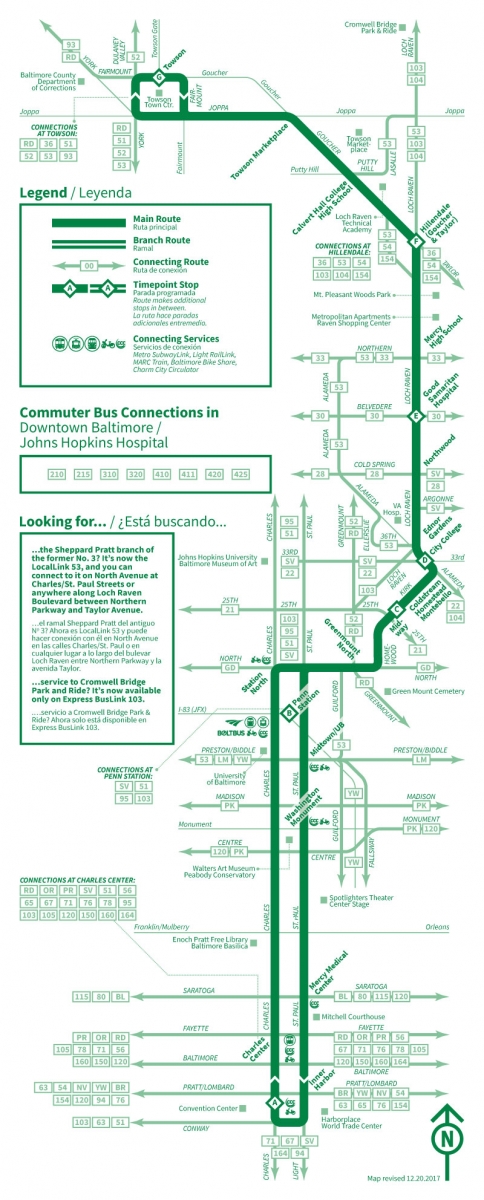Winter 2018 Service Adjustments | Maryland Transit Administration