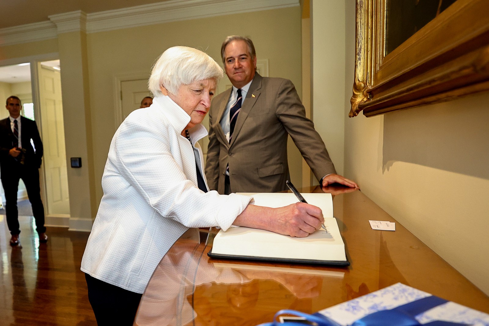 U.S. Secretary of the Treasury Janet Yellen · George Washington's Mount ...