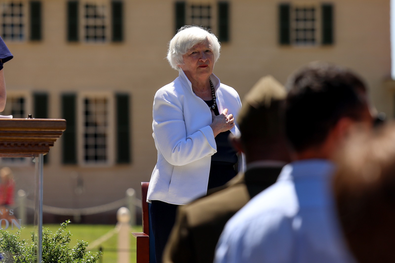 U.S. Secretary of the Treasury Janet Yellen · George Washington's Mount ...