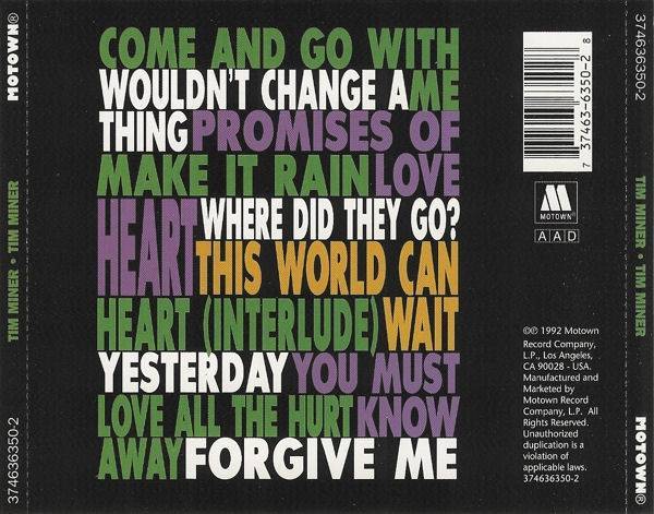 Tim Miner - Tim Miner (CD) For Sale