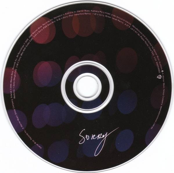 Madonna - Sorry (CD Single) For Sale