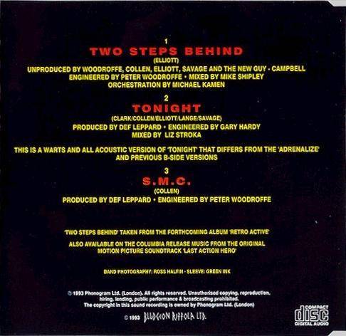 Def Leppard - Two Steps Behind (CD Single) For Sale