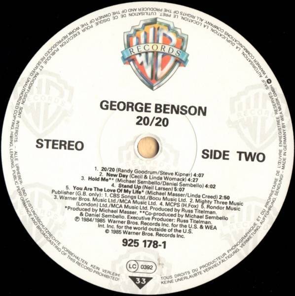 George Benson - 20/20 (LP) For Sale